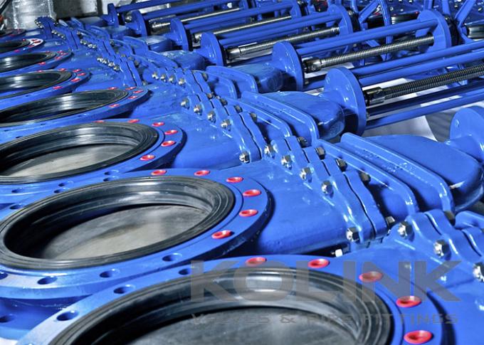 Bonneted Pneumatic Knife Gate Valve with Chain Wheel Option