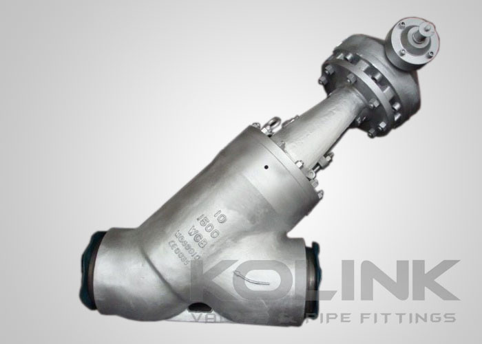 Flanged Carbon Steel Y Globe Valve, Manual Operation
