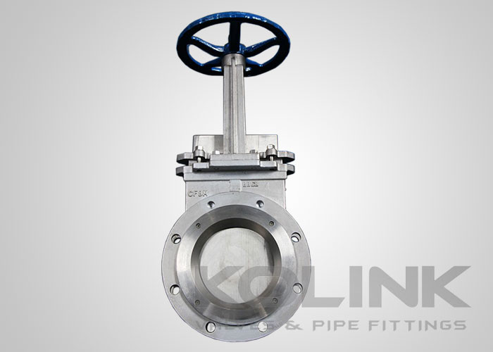 Flanged Knife Gate Valve with SS Deflection Cone